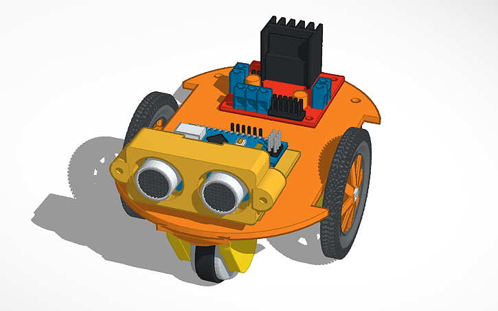 3D design Robô Arduino - Tinkercad