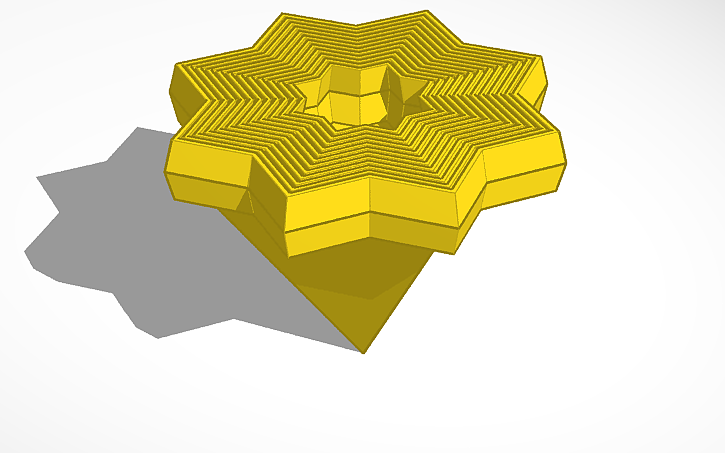 3D design Fidget Star - Tinkercad