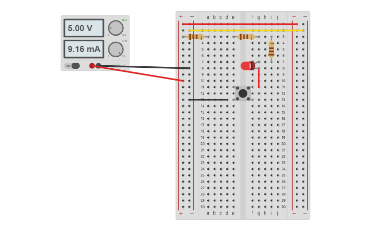 Circuit design resistencias - Tinkercad