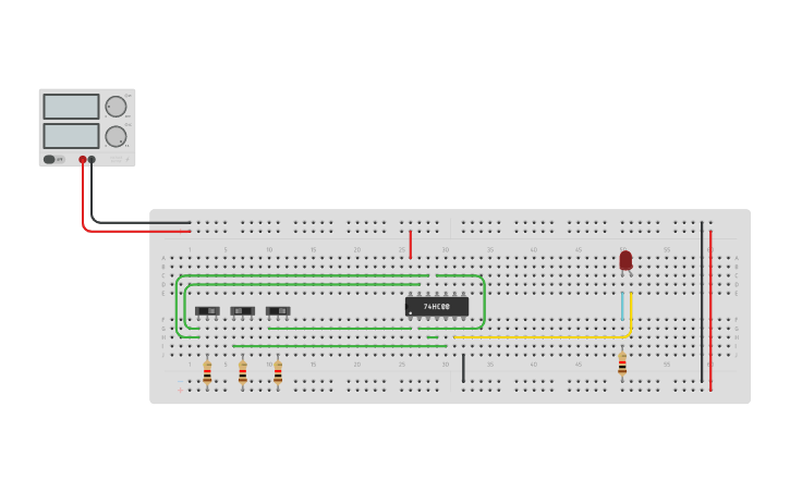 Circuit Design Function Using Sop Using Nand Gate Tinkercad