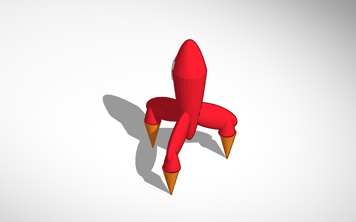 3D design Rocket Ship - Tinkercad