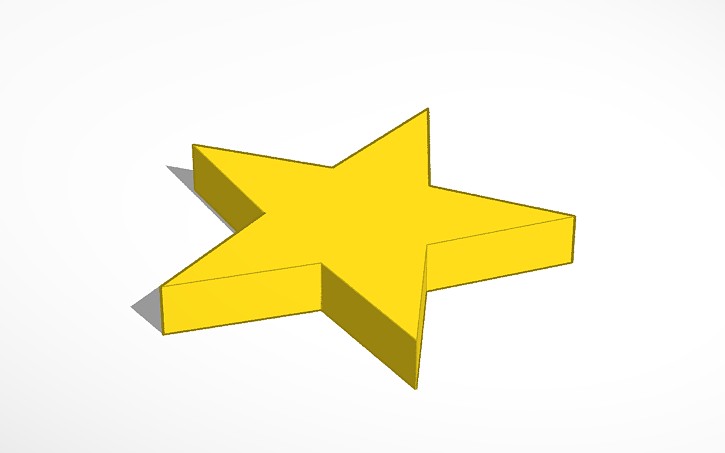 3D design star - Tinkercad