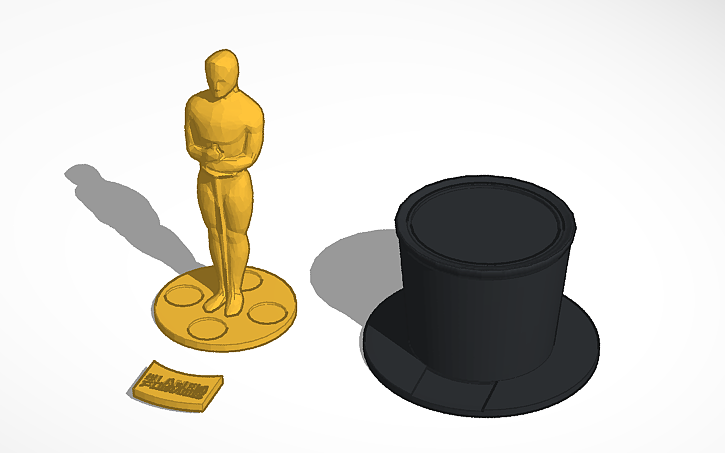 3D design Oscar statue (Oscar by Z 5) - Tinkercad