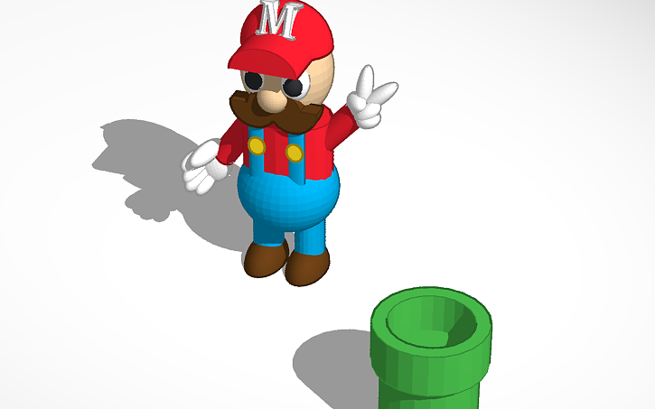 3D design Super Mario - Tinkercad