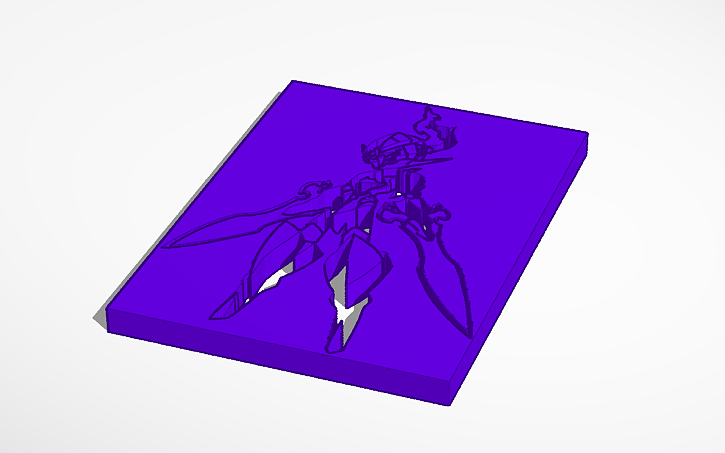 3D design ceruledge stencil - Tinkercad