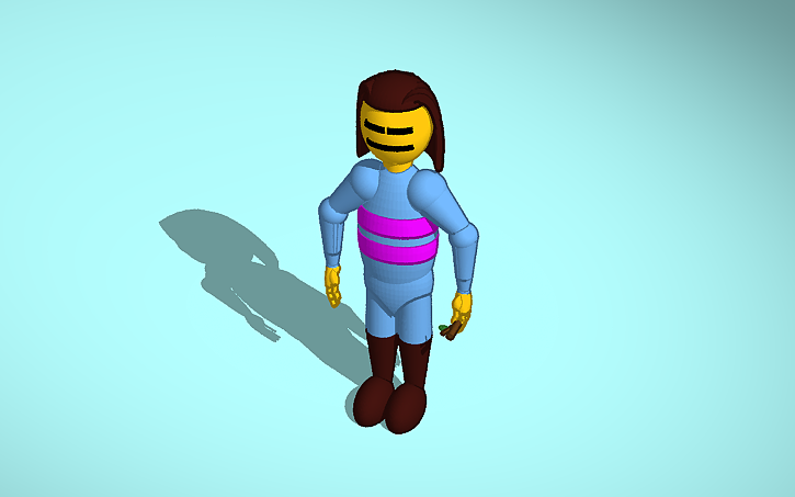 3D design Undertale Frisk - Tinkercad