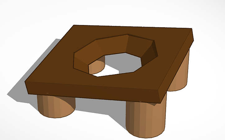 3D design Mini Laptop Stand - for air ventilation (through back end of ...