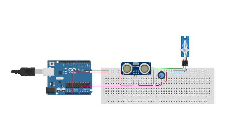 Circuit design Servo | Tinkercad