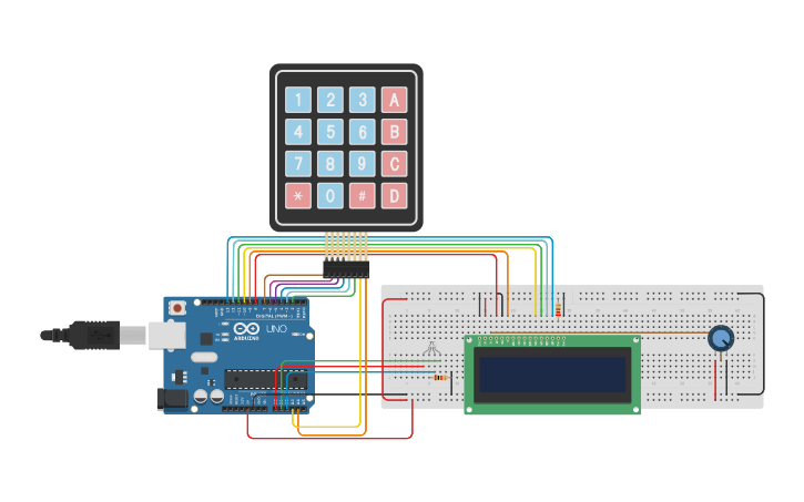 Circuit Design Keypad 4x4 Full Hd 4k Link Mega Tinkercad