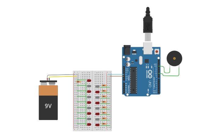 Circuit design Happy Birthday Tinkercad | Tinkercad