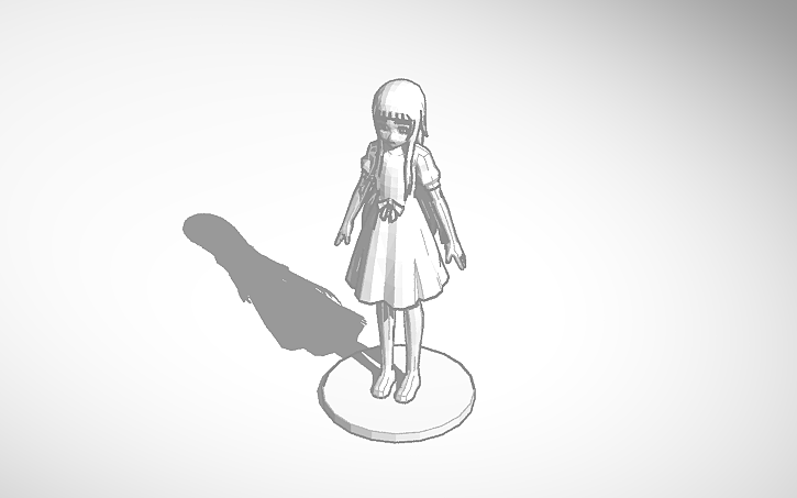 3D design Anime Woman - Tinkercad