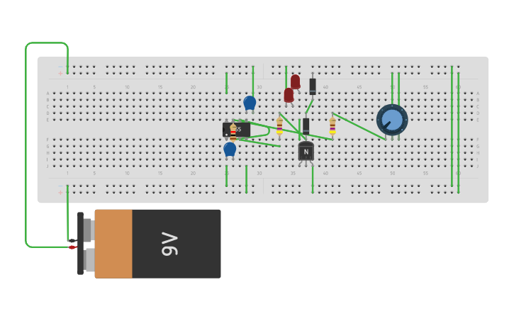 Circuit design TV-remote-jammer - Tinkercad