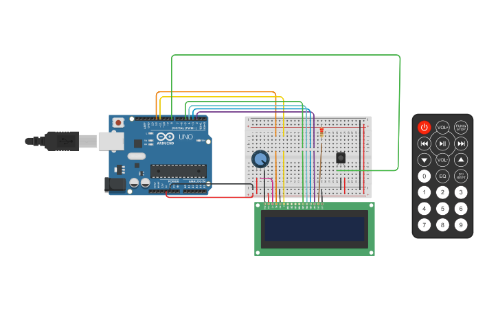 Circuit design IR Sensor - Tinkercad