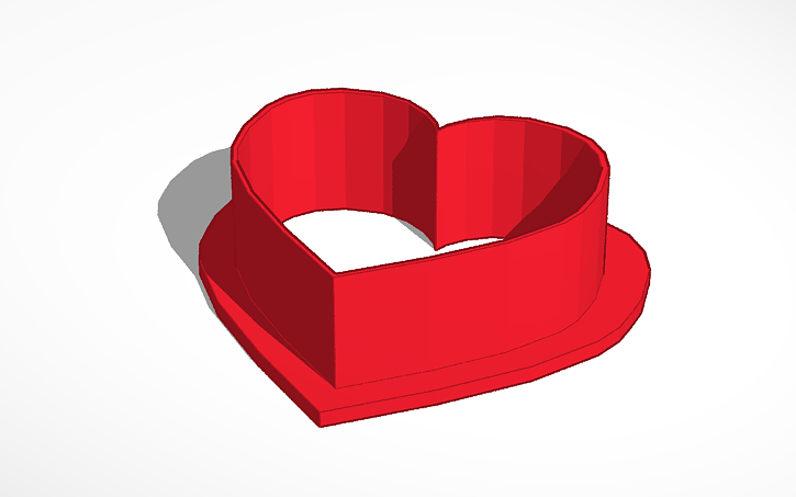 3D design COOKIE CUTTER - Tinkercad