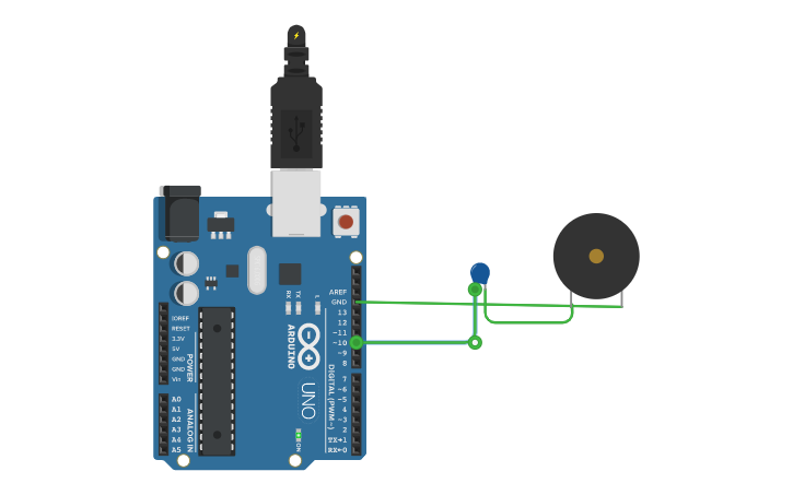 Circuit design tone generator - Tinkercad