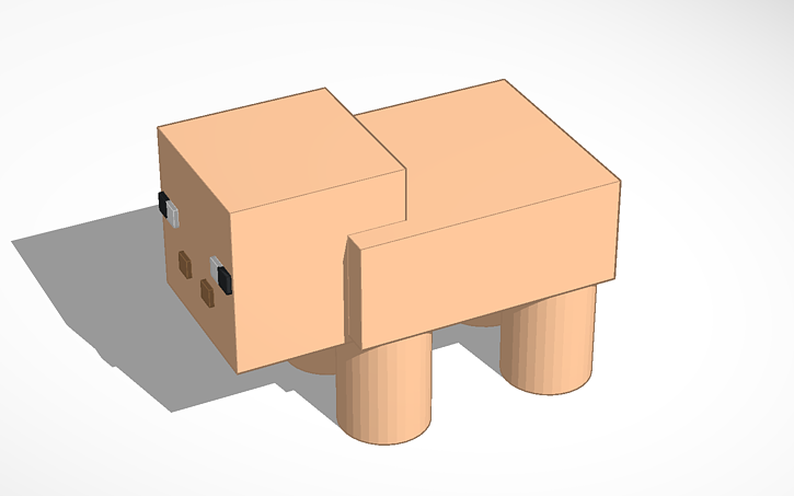3D design Minecraft Pig | Tinkercad