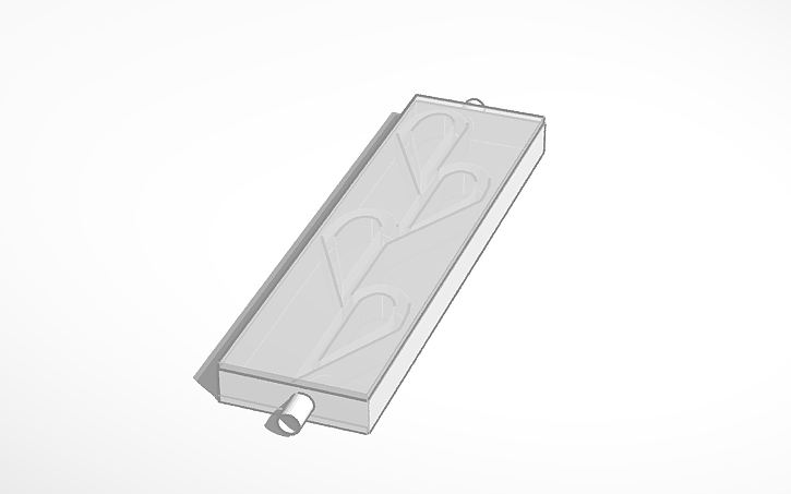 3D design Tesla valve - Tinkercad