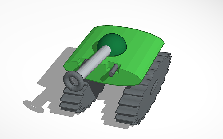 3D design tank 2 - Tinkercad