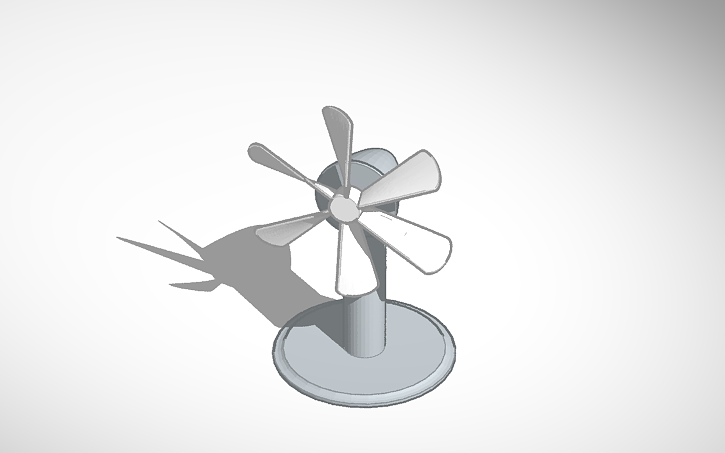 3D design Fan - Tinkercad