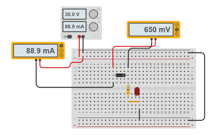 Circuit design EDA DIODE - Tinkercad