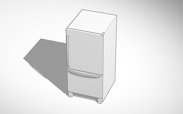 3D design Fridge - Tinkercad