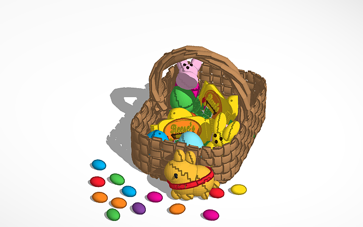 3D design Easter Basket | Tinkercad