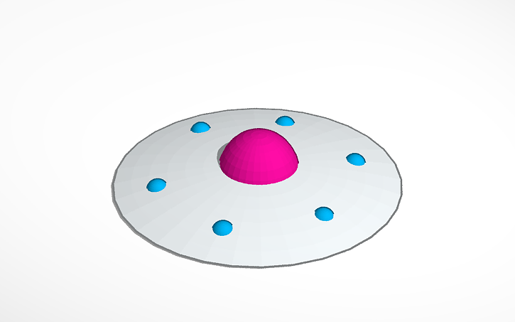 3D design UFO - Tinkercad