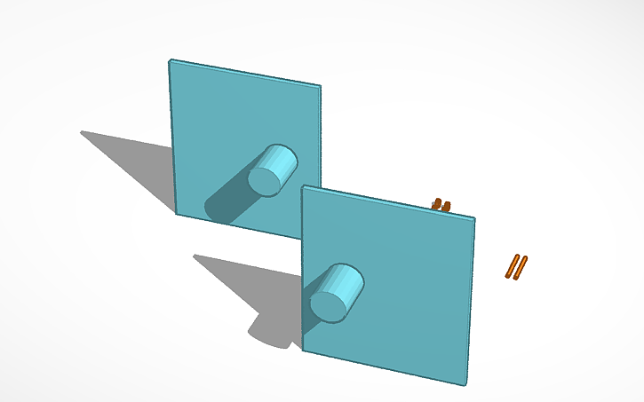 3D design hinges - Tinkercad