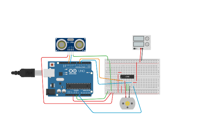 Circuit design Hand Sanitizer | Tinkercad
