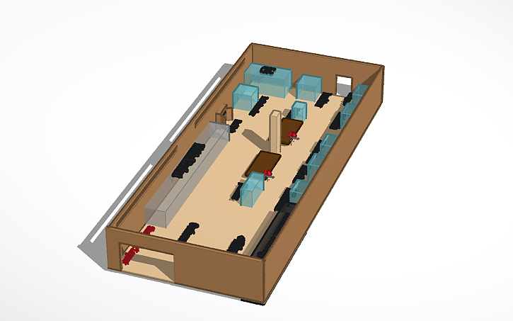 3D design Shop Floor Layout - Tinkercad