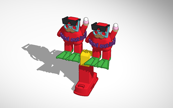 3D design Spinning astrobot decked out in gear | Tinkercad