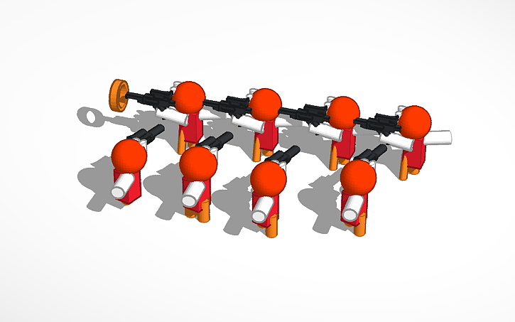 3D design gun to gun - Tinkercad