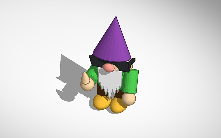 3D design The Cool Gnome Guy - Tinkercad