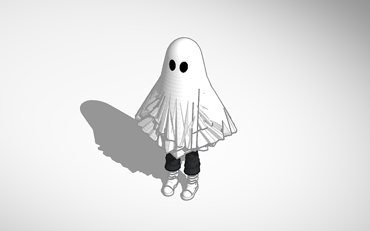 3D design Ghost Costume - Tinkercad