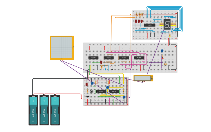 Circuit design Dado | Tinkercad