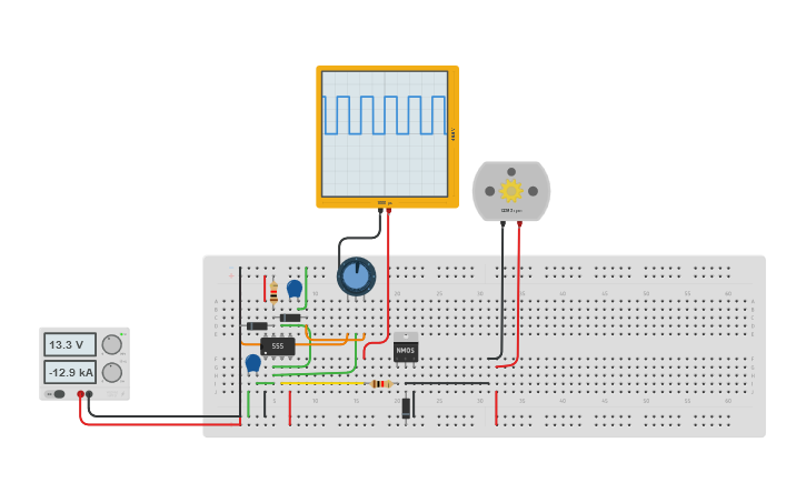 Circuit Design Controlador De Potencia Pwm Con Temporizador 555 Mosfet