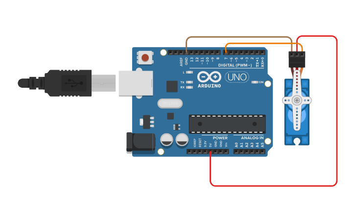 Circuit Design 354 Loops Concept And Servo Motor Tinkercad 5960