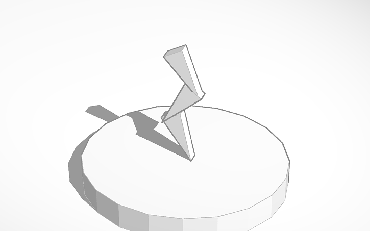 3D design Lightning bolt | Tinkercad