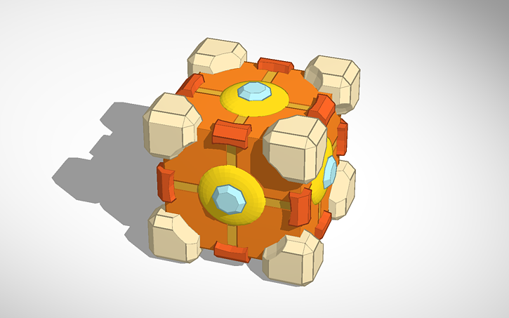 3D design rich companion cube | Tinkercad