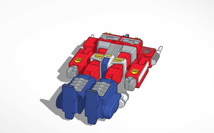 3D design Optimus prime - Tinkercad
