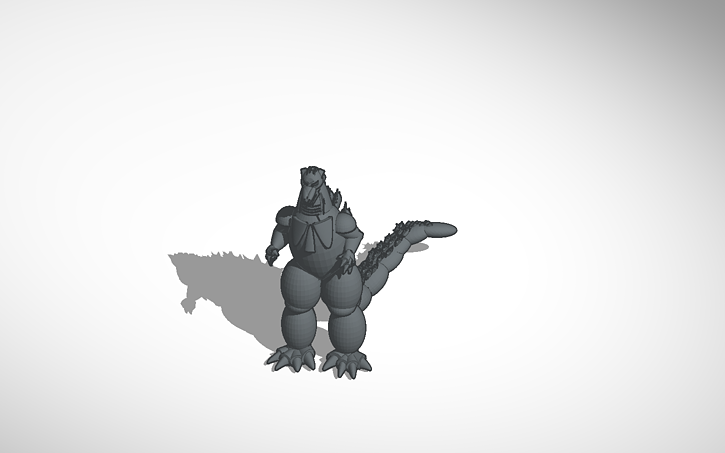 3D design Godzilla - Tinkercad