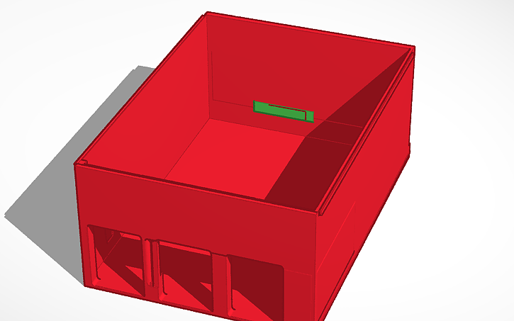 3D design rasberry pi base - Tinkercad