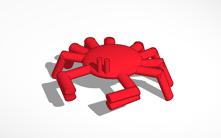 3D design It's a crab - Tinkercad