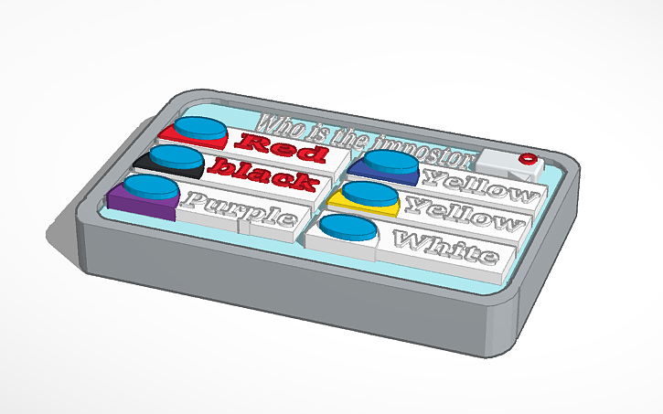 3D design among us report tablet | Tinkercad