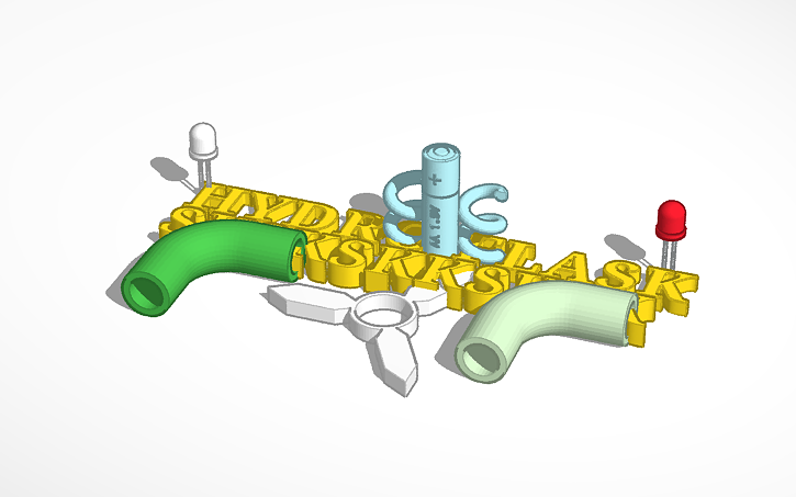 3D design Hydro Flask Random Art | Tinkercad