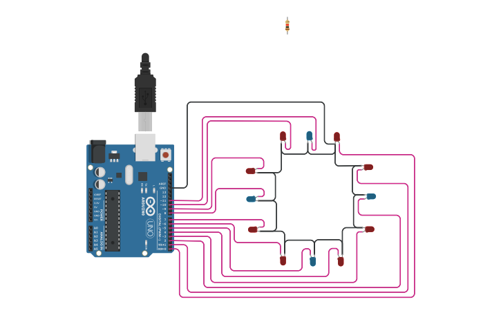 Circuit design Analog Clock - Tinkercad