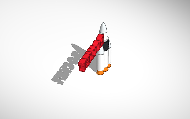 3D design ROCKET - Tinkercad