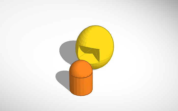3D design PACMAN - Tinkercad