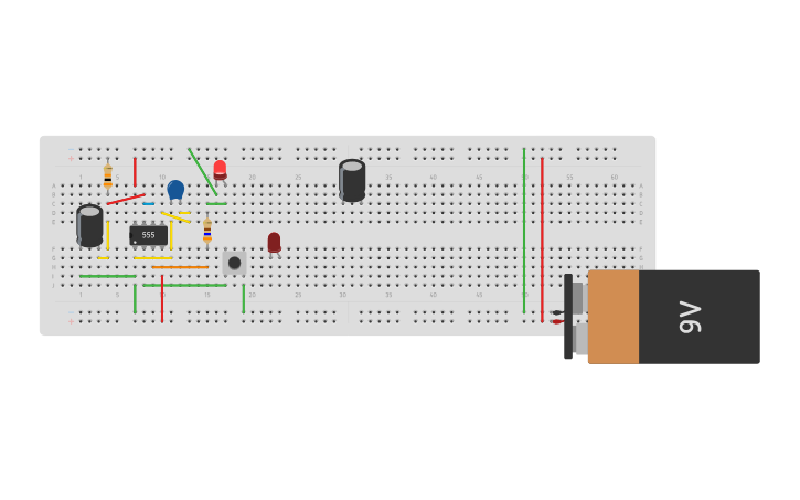 Circuit design 555 TIMER - Tinkercad