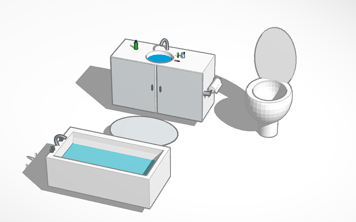 3D design Copy of Bathroom - Tinkercad